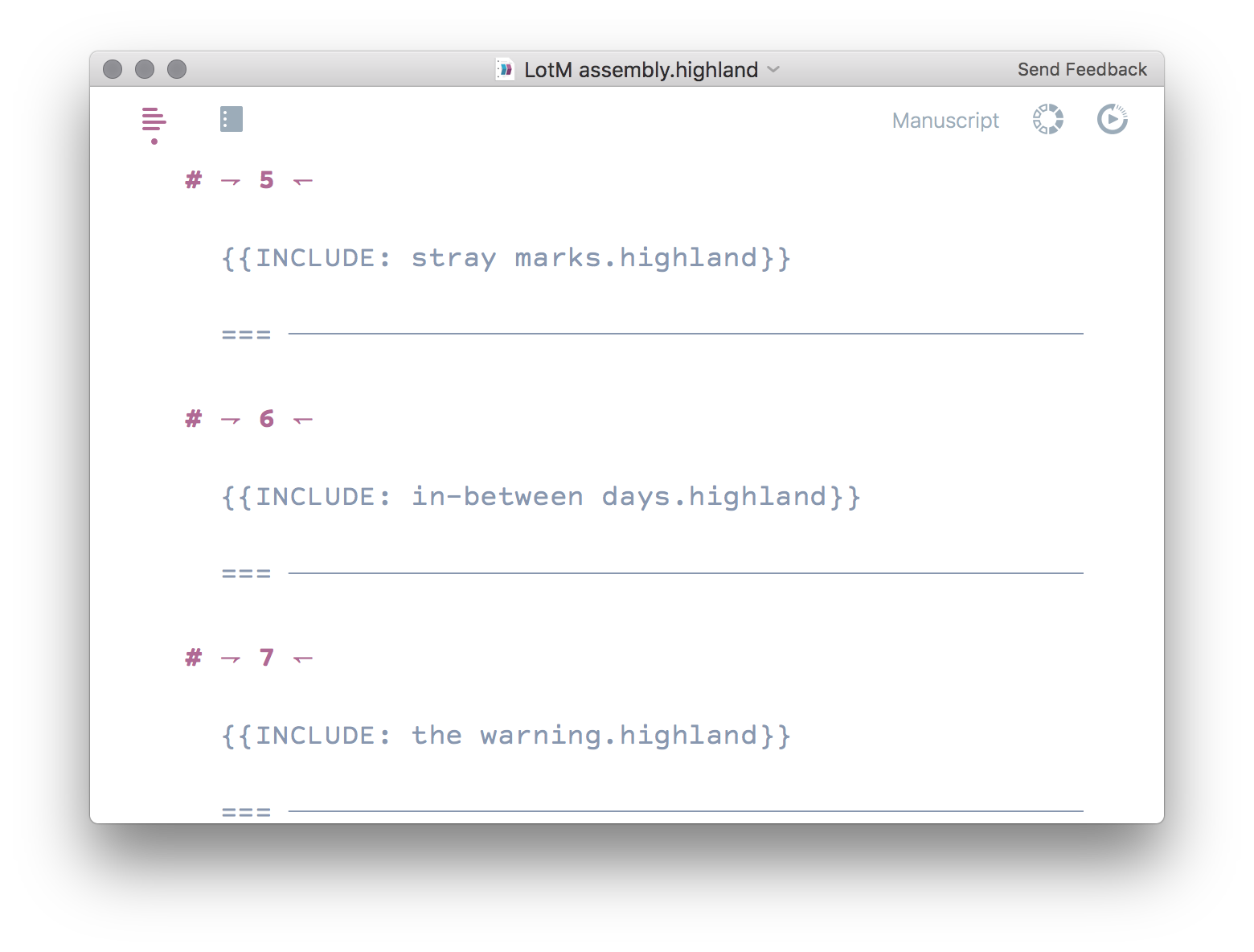 Writing Arlo Finch in Highland 2